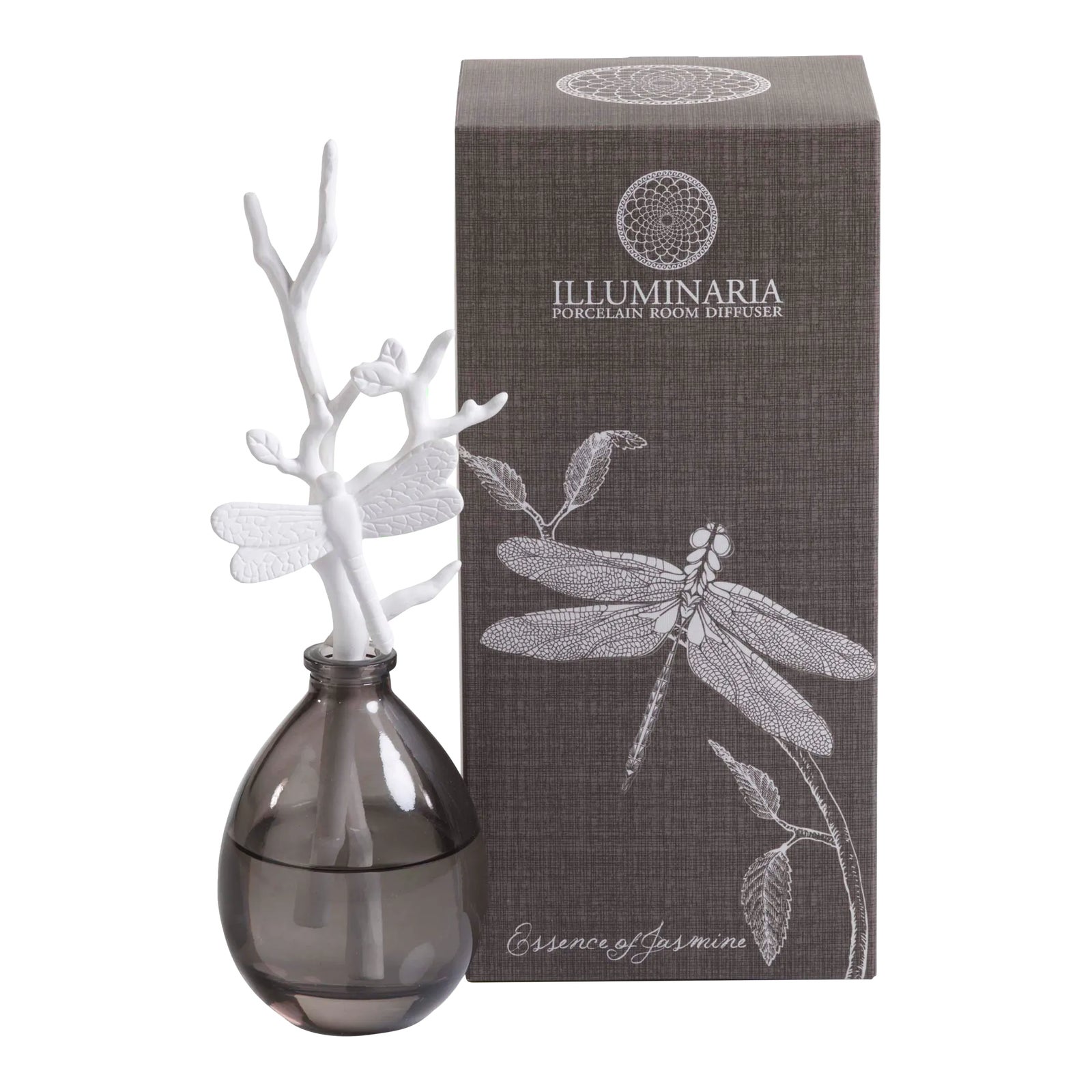 Illuminaria Porcelain Diffuser, Essence of Jasmine Fragrance | Chairish