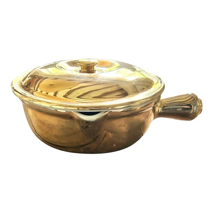 Hall Ceramic Lidded Pouring Serving Dish - 18k Gilt Glaze, Hammacher ...