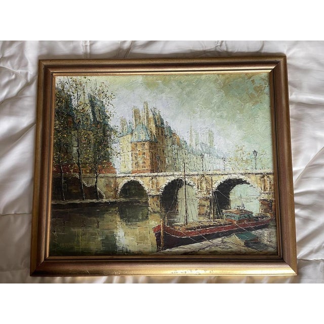 Bernard Debergh, Parigi (Paris), Oil Painting, Framed | Chairish