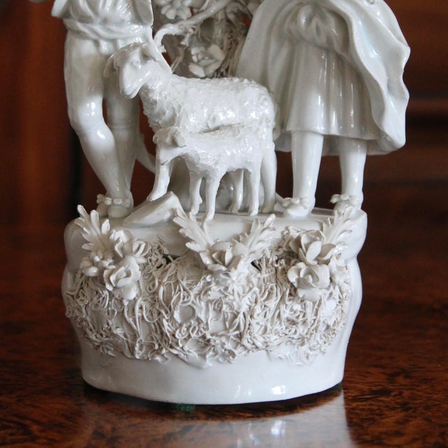 Pair of Rococo White Porcelain Figural Groups | Chairish