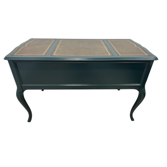 1970s Sligh Furniture Green Writing Desk, Newly Refinished | Chairish