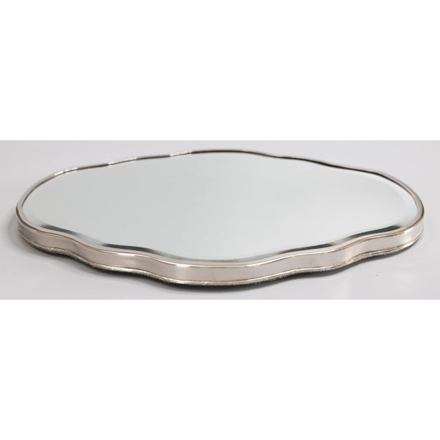 Vintage Silver Plate Mirror Plateau Tray | Chairish