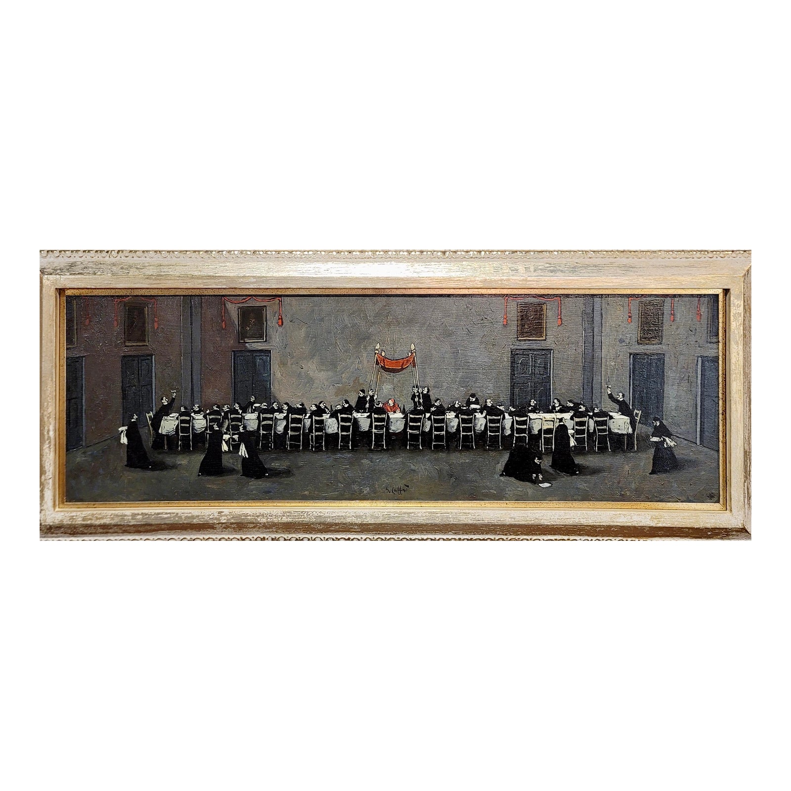 Nino Caffe - 41 Priests Celebrating a Cardinal -Oil Painting | Chairish