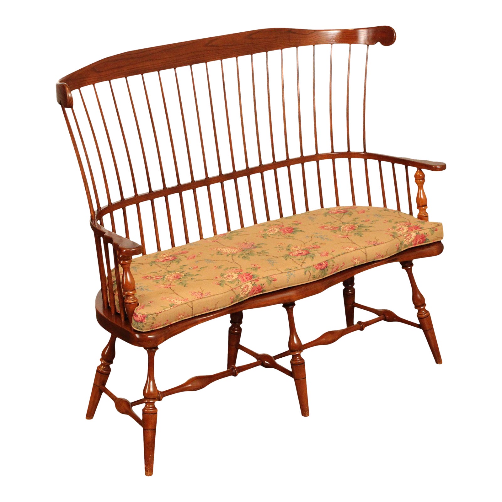 Late 20th Century Frederick Duckloe & Bros. Comb Back Windsor Cherry ...