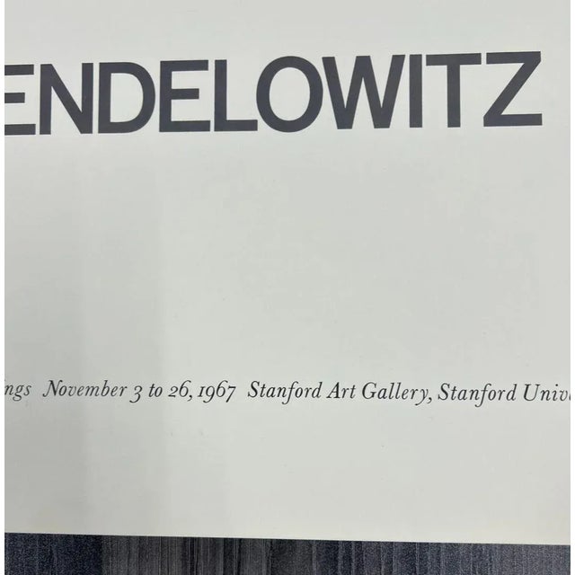 Vintage 1967 Poster of Mendelowitz Exhibition at Stanford University | Chairish