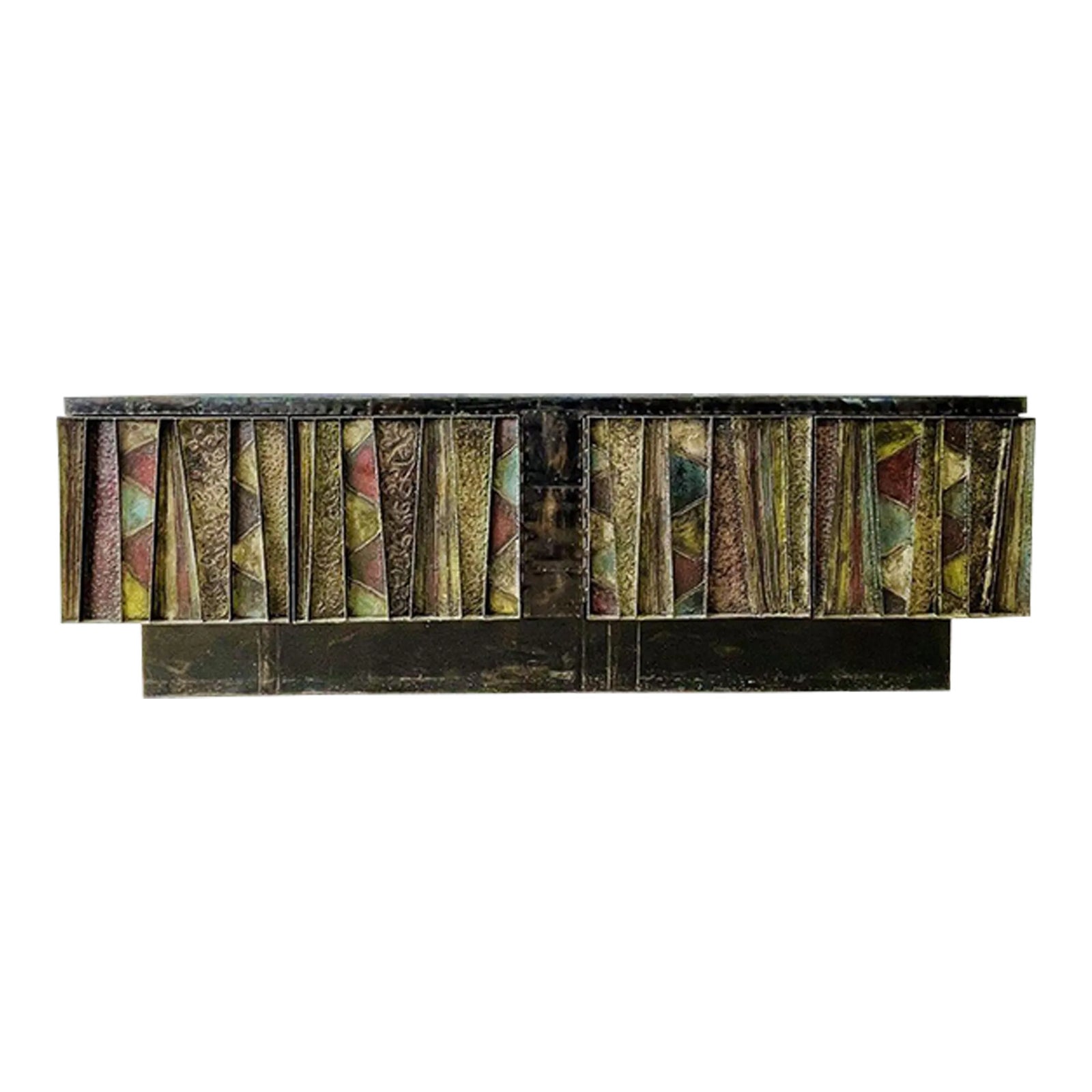 Paul Evans, Brutalist Mid-Century Modern, Monumental 'Deep Relief ...