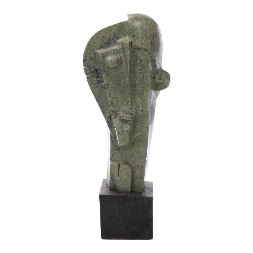 20th Century Cubist Marble Sculpture | Chairish