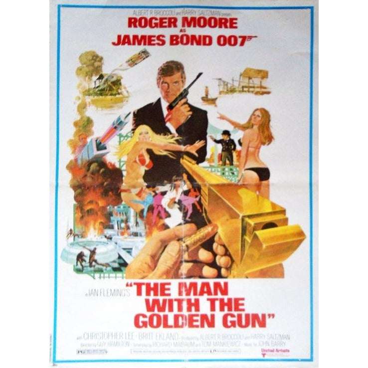 1974 The Man With the Golden Gun Poster | Chairish