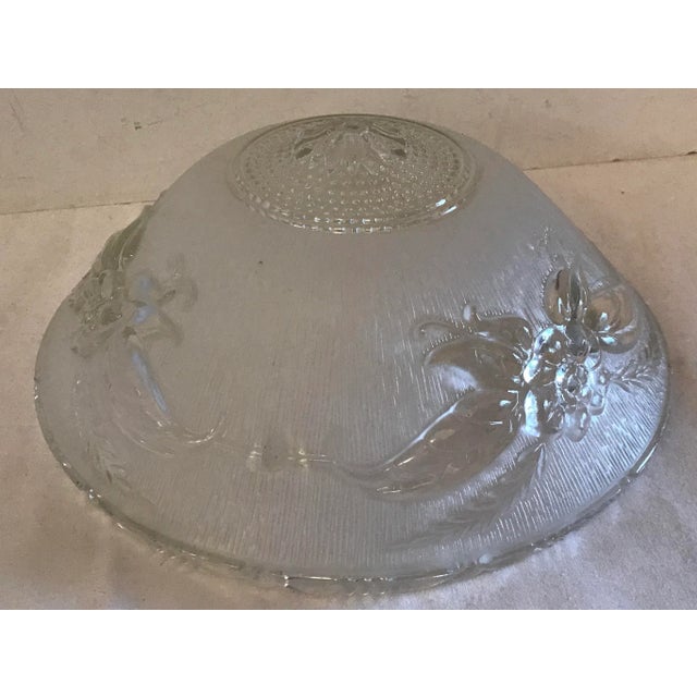 Vintage Frosted Glass Light Fixture Cover | Chairish