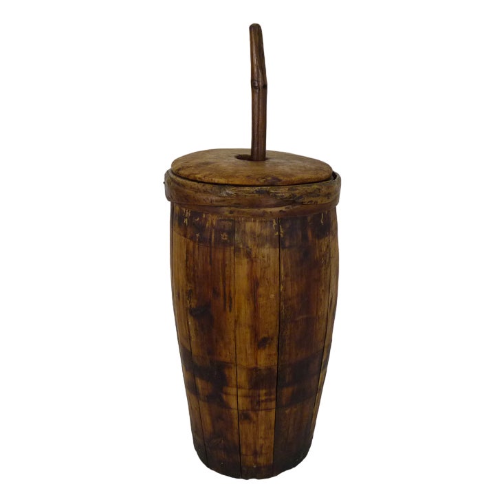 Large 19th Century Butter Baratte | Chairish