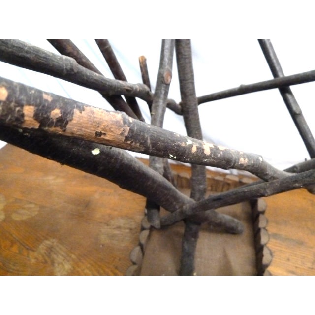 Antique Adirondack Twig Table, Stand, Early 19th Century | Chairish