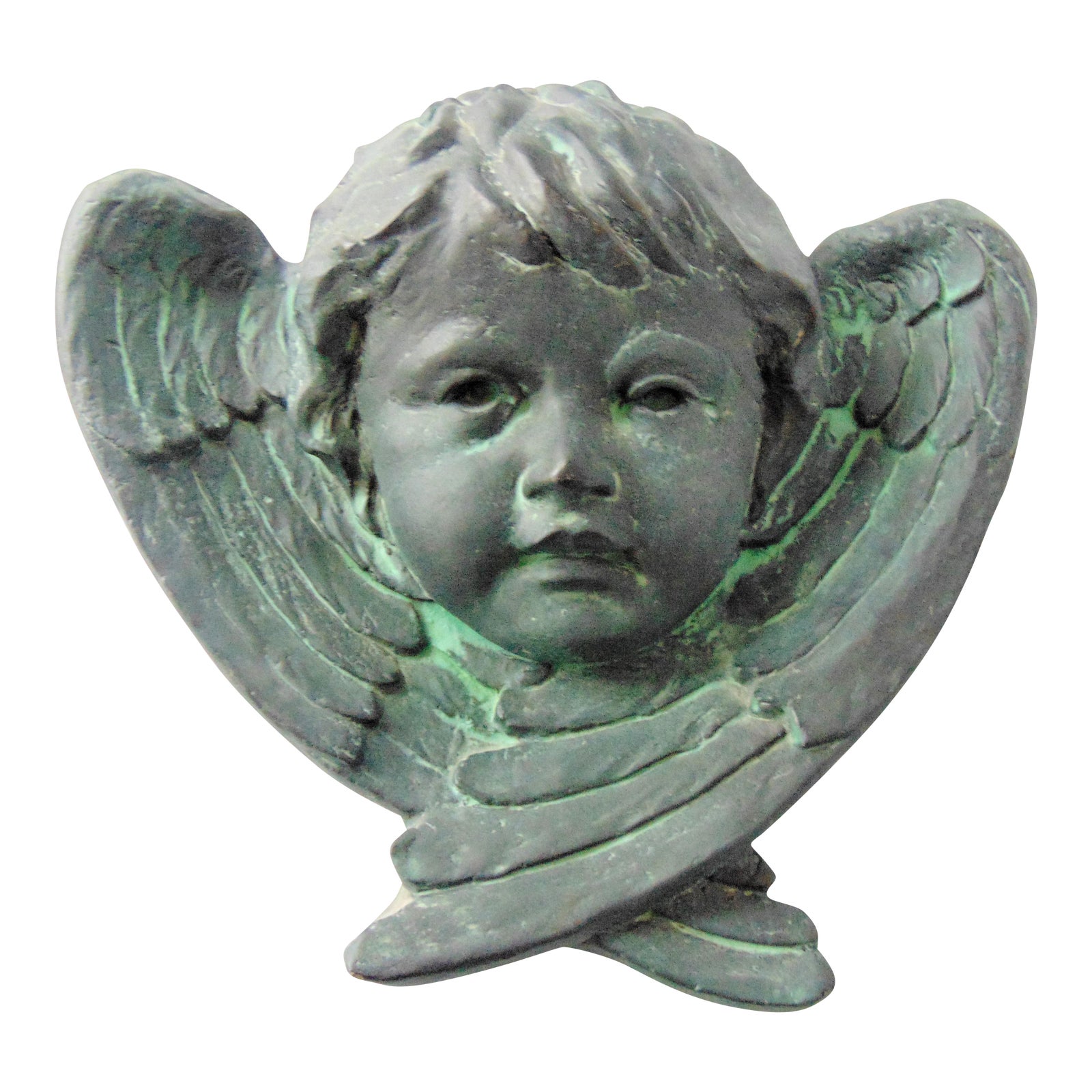 Vintage Angel Face With Wings Wall Hanging | Chairish