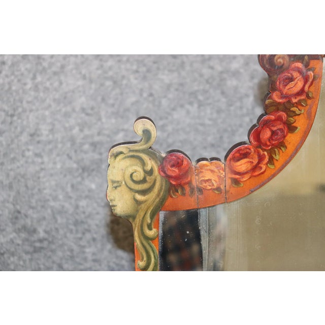 Gillow & Co Satinwood Paint Decorated Ladies Vanity Circa 1890s | Chairish