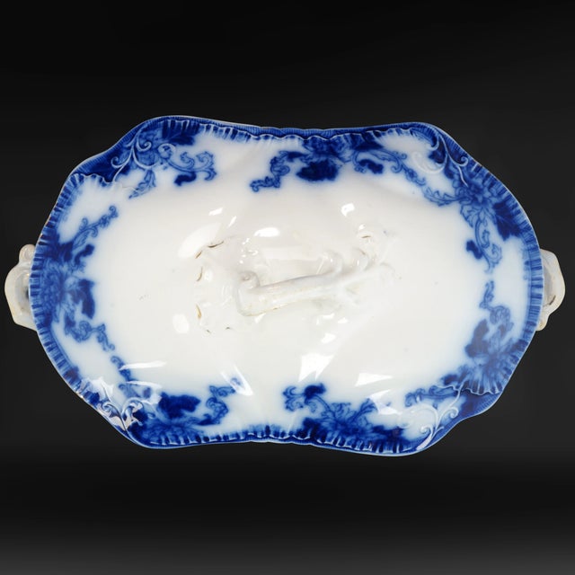 Flow Blue Semi Porcelain Covered Serving Dish Tureen – Thomas Hughes ...
