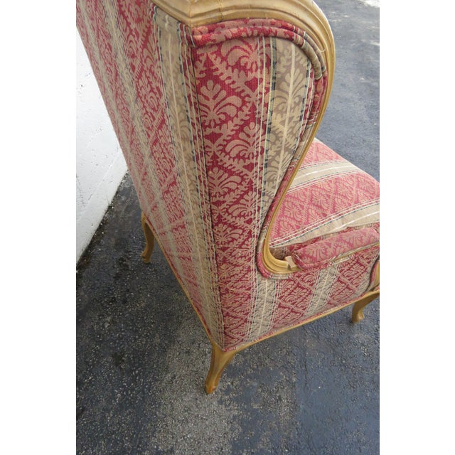 French Painted Wing Side Living Bed Room Den Chairs a Pair | Chairish