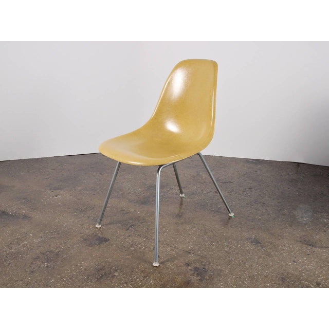 Eames for Herman Miller Yellow Shell Chairs | Chairish