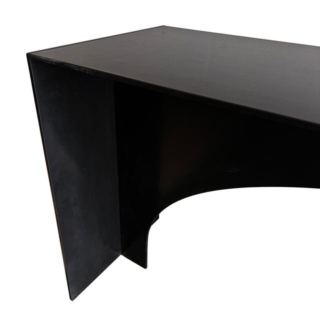 Monumental Brutalist Steel Console Table | Chairish