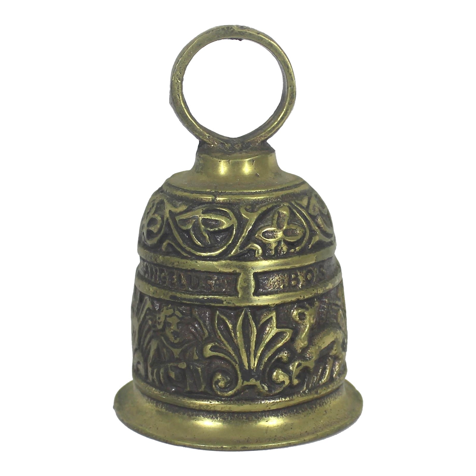 Antique Solid Brass Sanctuary Bell or Monastery Bell With Clanger ...