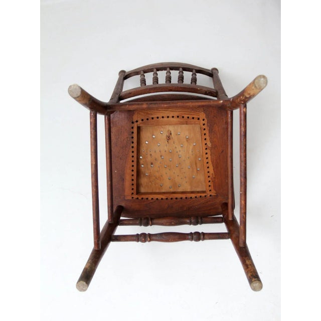 Antique Pressed Back Chairs Set of 4 | Chairish