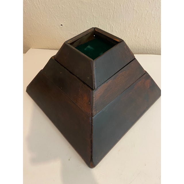 1950’s Wooden Pyramid Three Tiered Box With Velvet-Lined Drawers ...