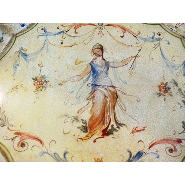 Mid-Century Italian Wood Dancing Lady Tray | Chairish