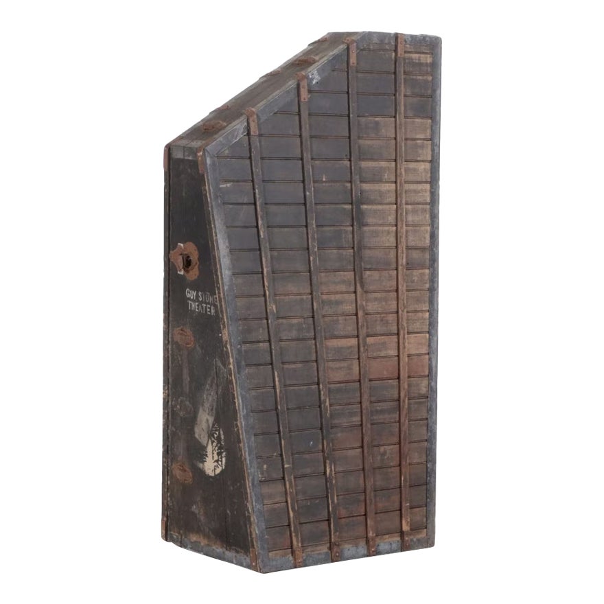 Antique Harp Case Trunk "American Harp Works" "Guy Stone Theater ...