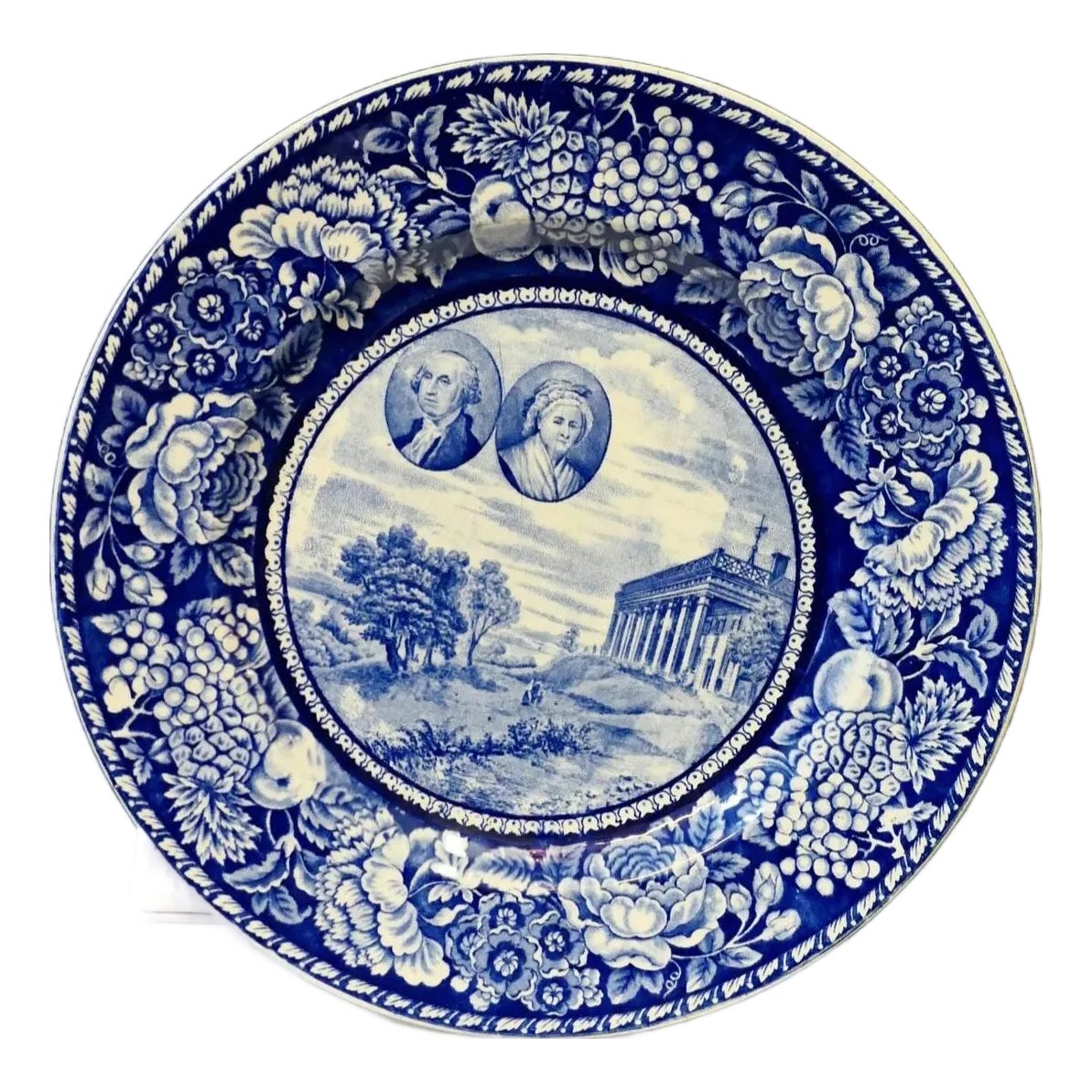 1940s Staffordshire Historical Plate | Chairish