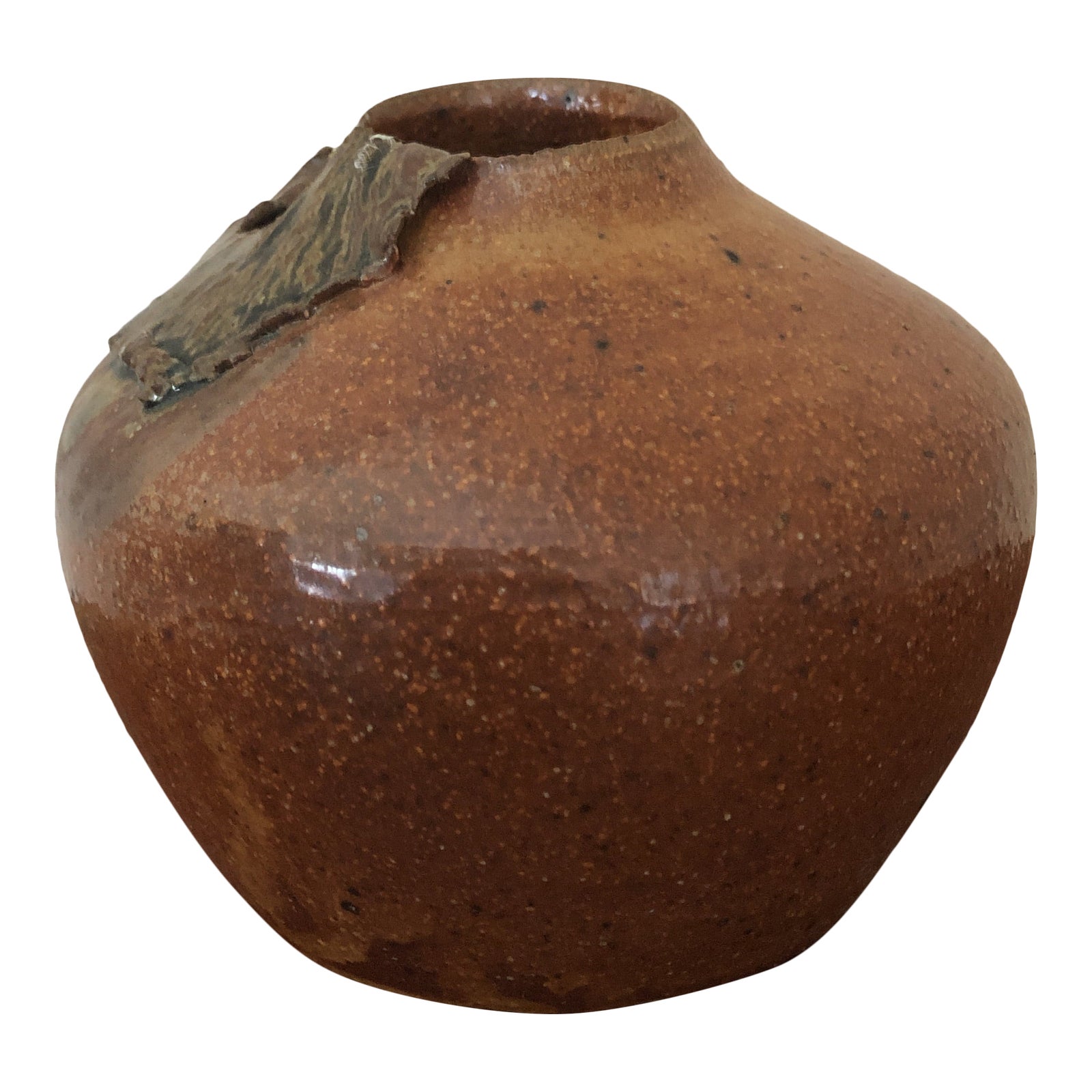 Early 21st Century Hand Thrown Studio Pottery Vase | Chairish