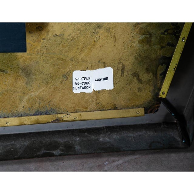 1970s Mid-Century Modern Curtis Jere Clock Mirror Wall Art Chrome ...