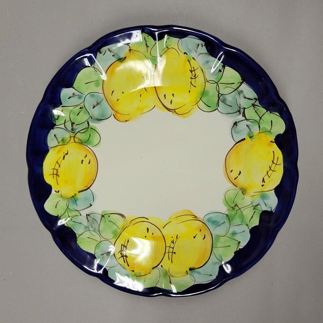 Vintage Positano Italian Ceramic Lemon and Leaves Dinnerware Set - 40 ...