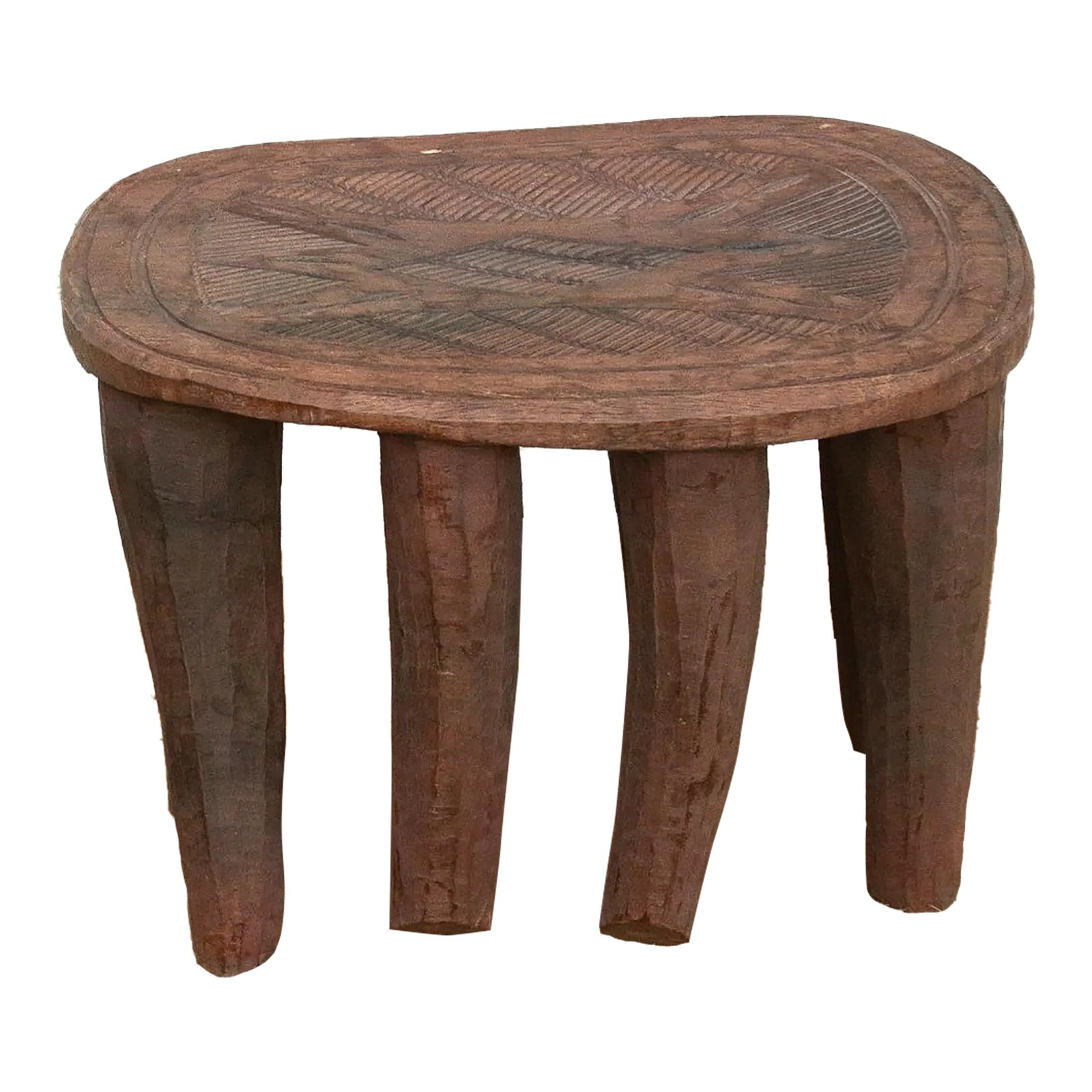 Rustic Wood Nupe Table | Chairish