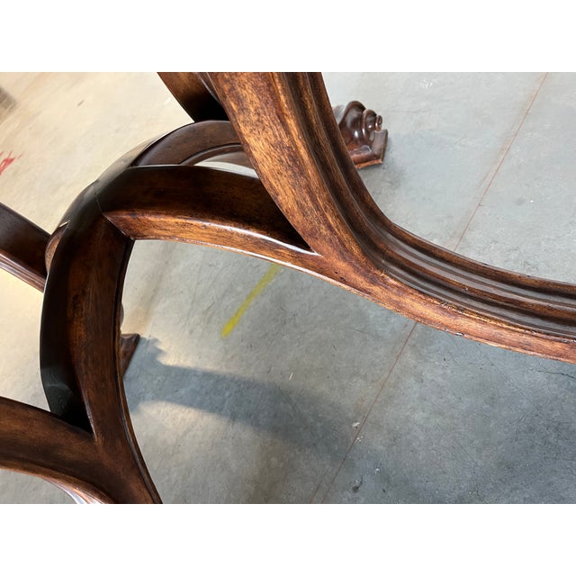 Walnut Volute Extension Dining Table | Chairish