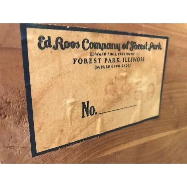 Antique c.1920s Ed Roos Jacobean Revival Style Cedar Lined Chest With ...