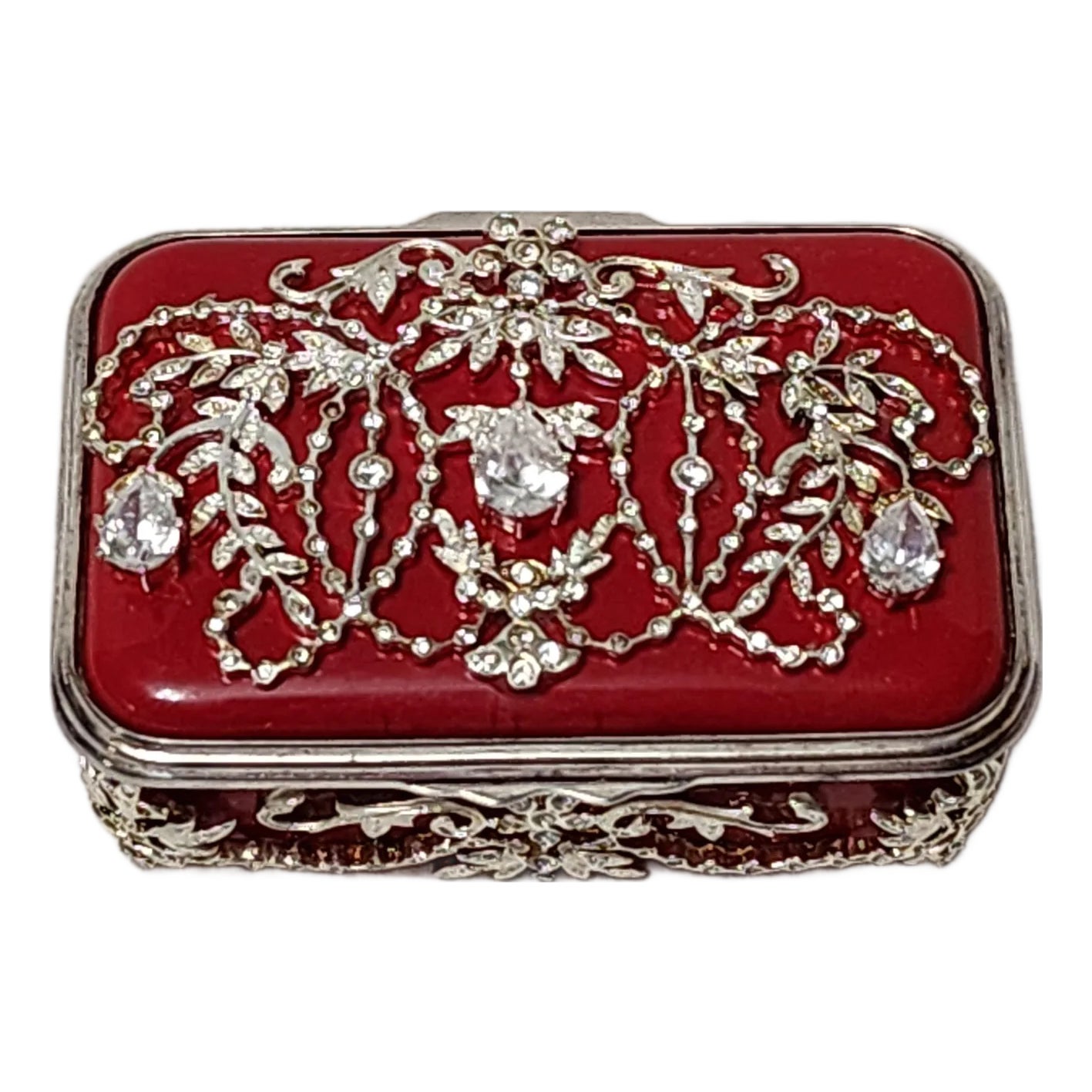 Halcyon Days Gilbert Collection Enamel and Swarovski Crystal Trinket ...