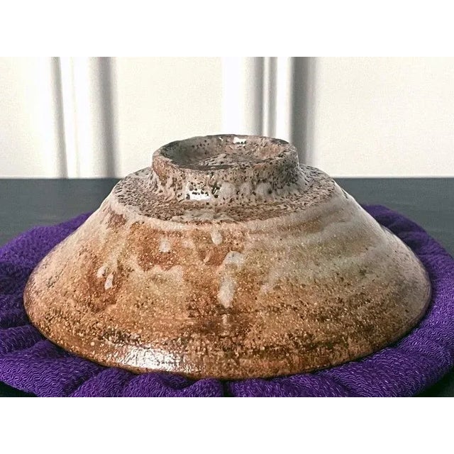 Korean Ceramic Chawan Ido Tea Bowl with Soba Glaze Kuroda Touen | Chairish