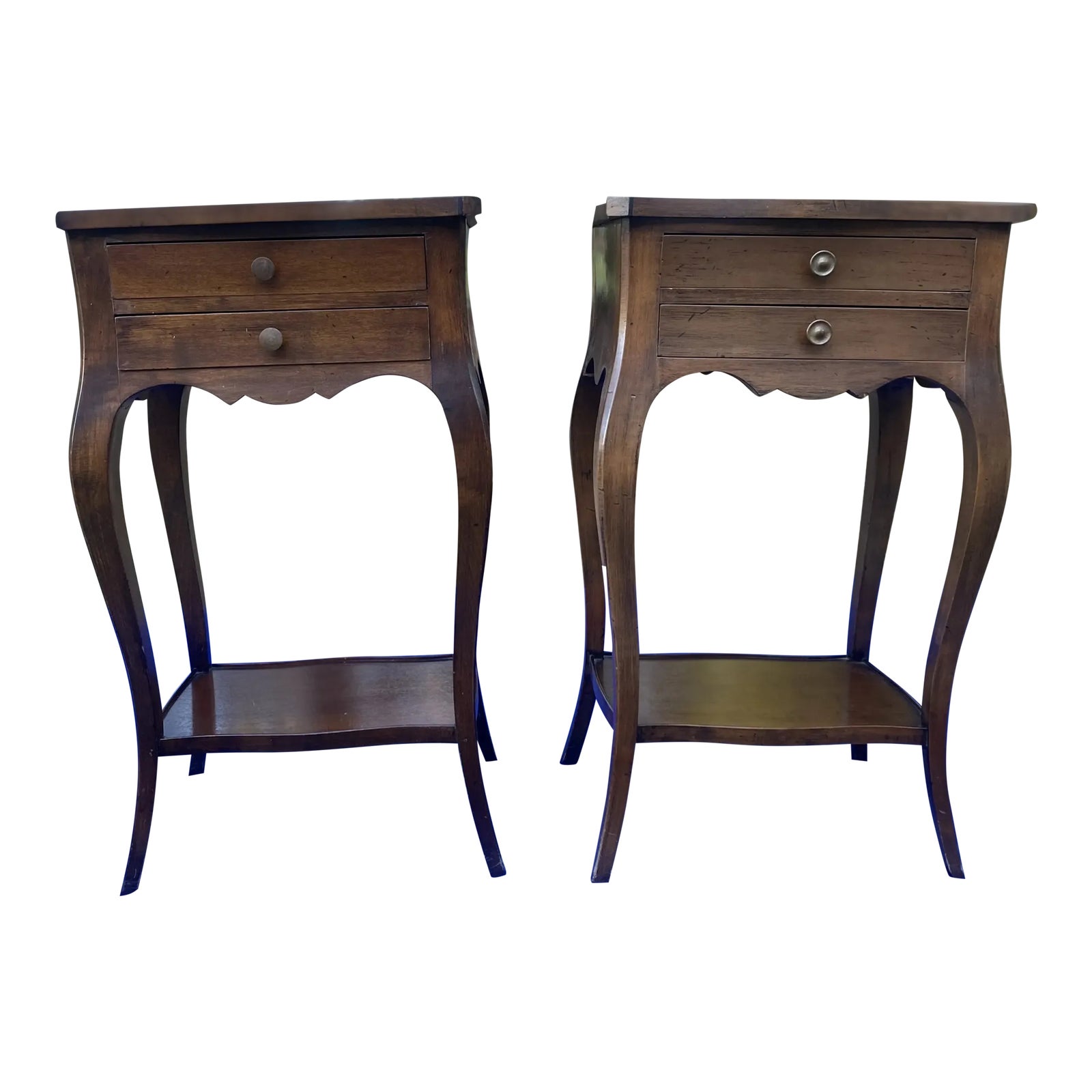 1970s Small Vintage End Tables Made in Italy- Near Pair | Chairish