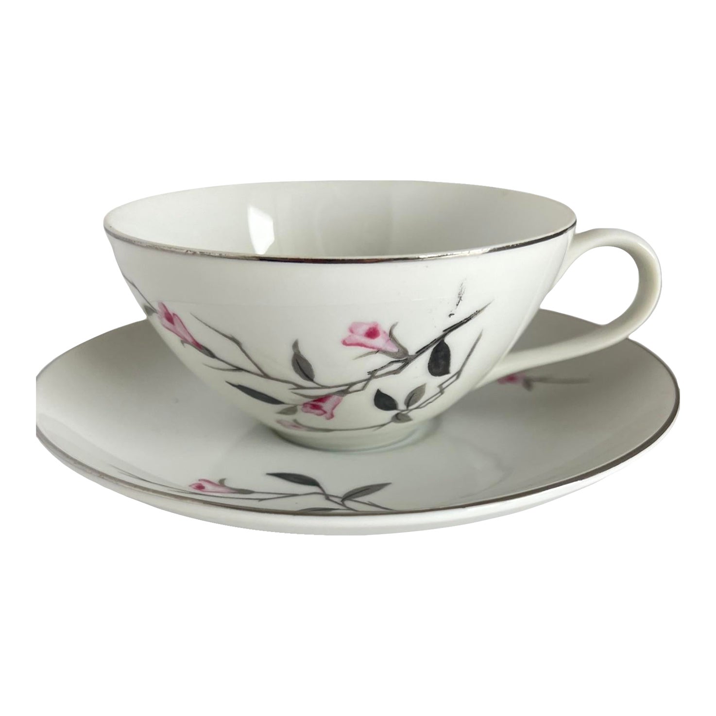 Vintage Cherry Blossom Fine China Cup & Saucer Set 1067 Made in Japan ...