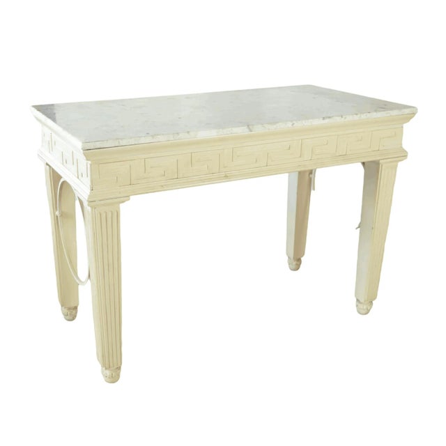 Neoclassical White Greek-Style Console Table | Chairish