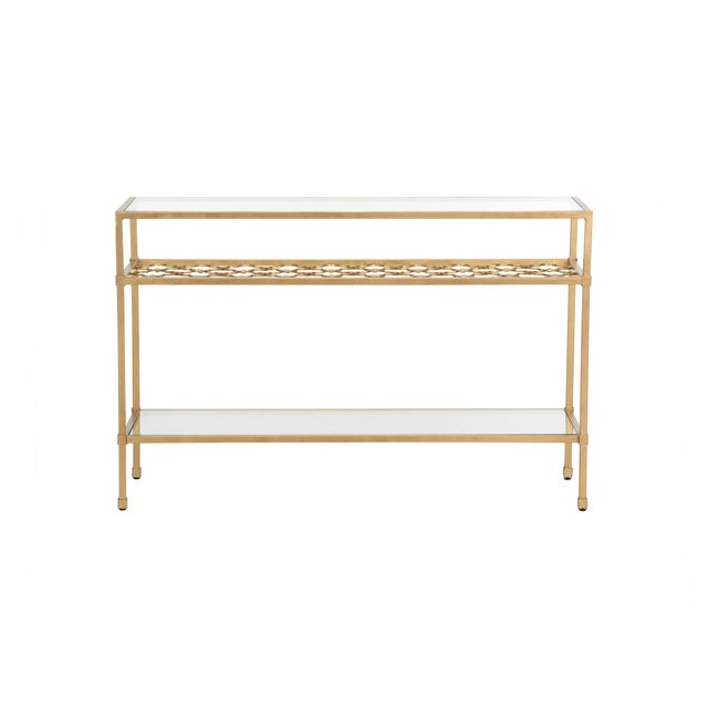 Pacific Coast Console Table - Gold | Chairish