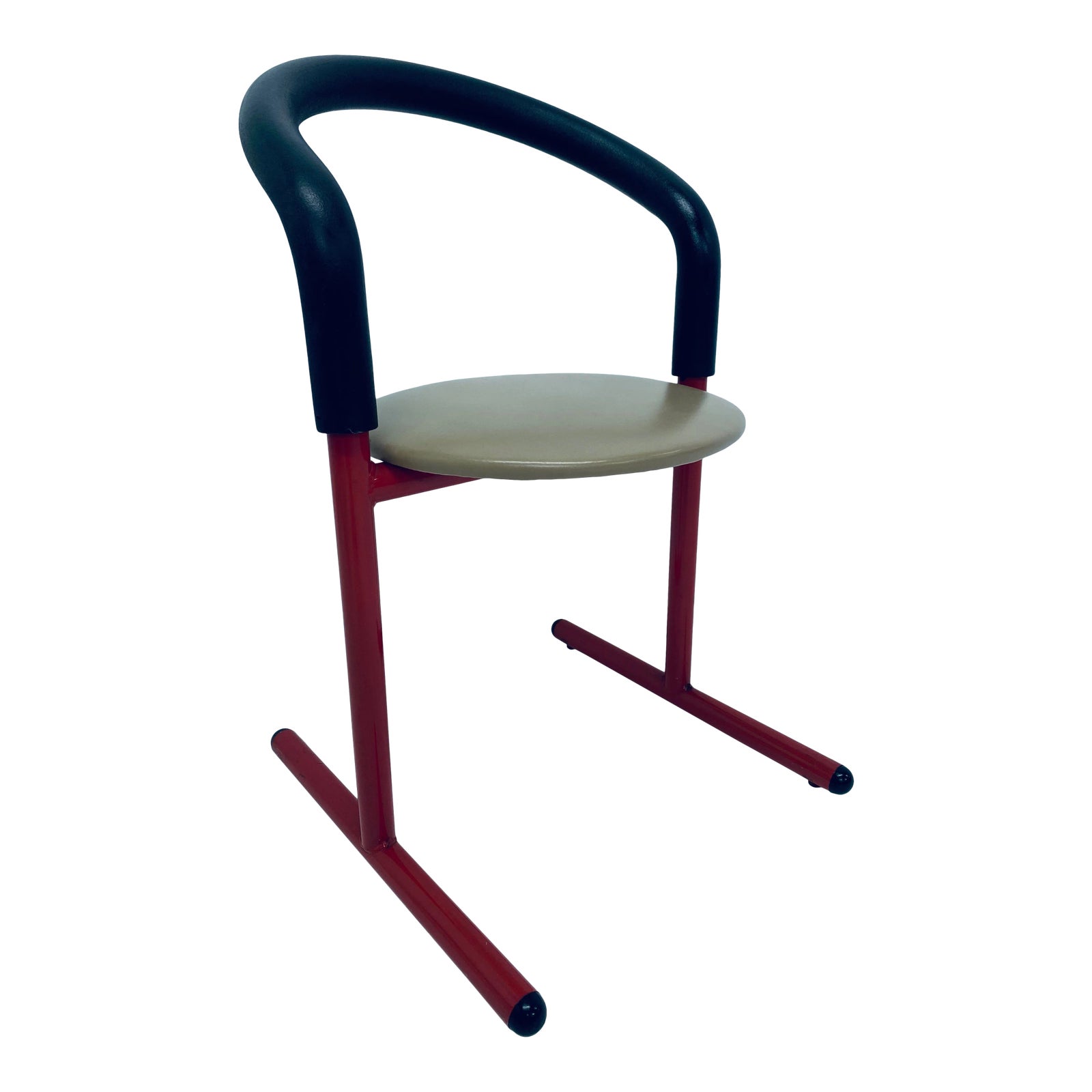 Postmodern Amisco Chair or Stool With Foam Back | Chairish