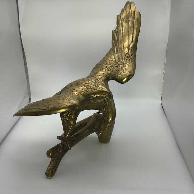 Eagle Sculpture Brass 1970's Eagle Sculpture Brass American Bald Eagle Sculpture 1970’s Mid ...