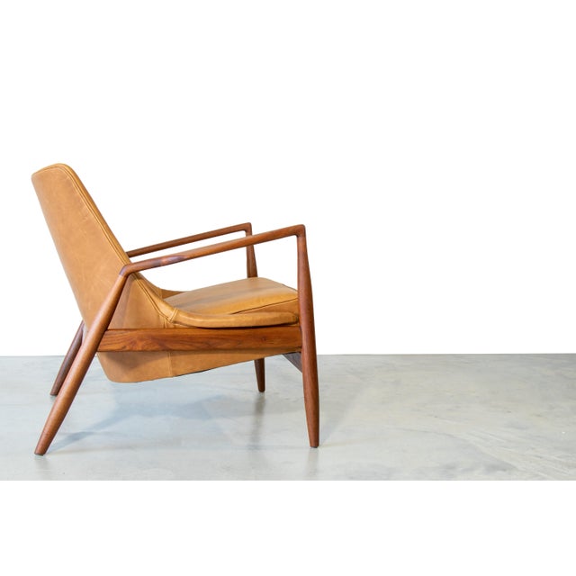 Mid 20th Century Original Ib Kofod Larsen Seal Chair in Teak and Cognac ...