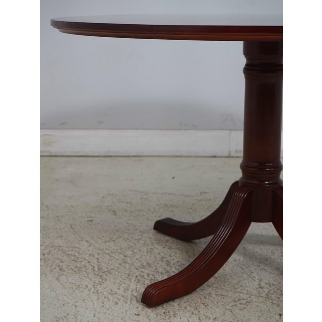 Round Duncan Phyfe Mahogany Finish Dining Table | Chairish