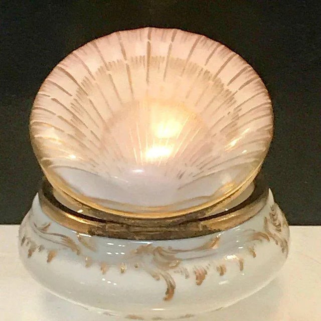 Kpm Shell and Flower Motif Cabinet or Patch Box | Chairish