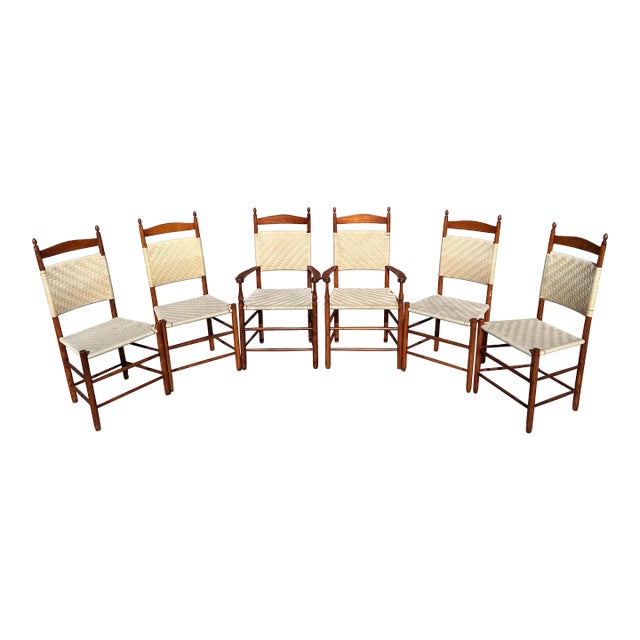 Shaker Cherry Dining Chairs | Chairish