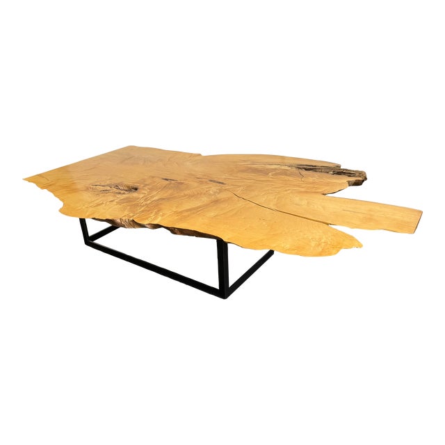 Custom Design Live Edge Slab Coffee Table | Chairish