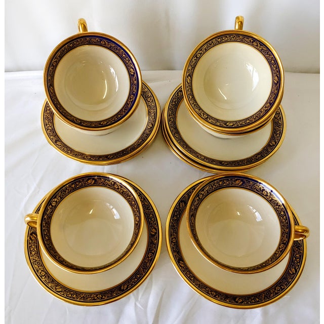 Lenox Barclay Coffee/Tea Cup and Plates Set of 8 | Chairish