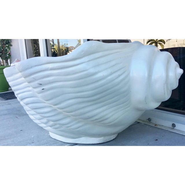 XL Fiberglass Seashell | Chairish