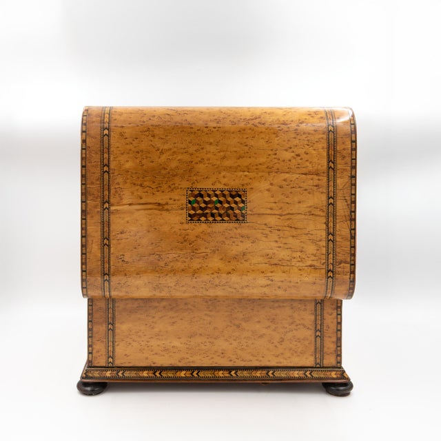Bird’s-Eye Maple Box With Tumbling-Block Inlays English, Circa 1830 ...