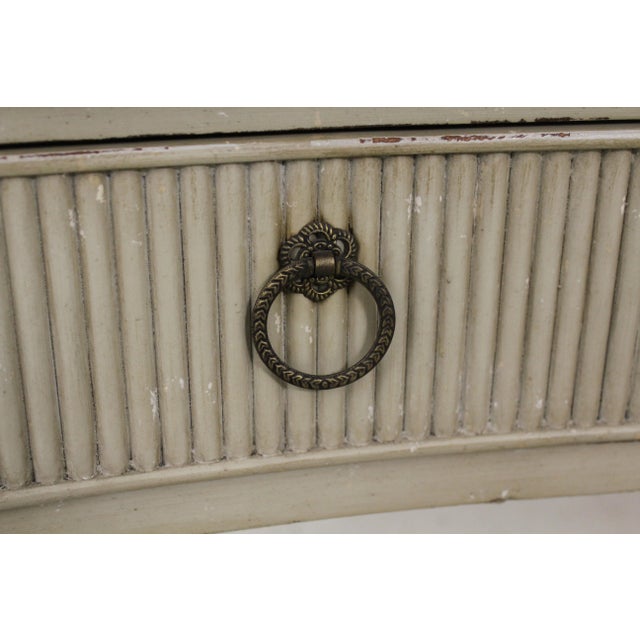 Regency Style 2 Drawer Paint Decorated Server | Chairish